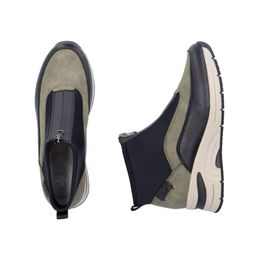 Rieker Damen Keilstiefelette "Rieker Stiefelette Lederimitat/Textil", Gr. 40, schwarz, Lederimitat, Textil, Schuhe