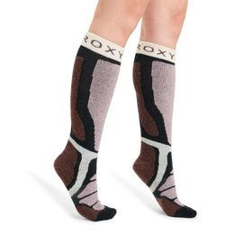 Roxy Damen Socken "Roxy High Peak", Gr. S, schwarz, Obermaterial: 38% Modacryl, 38% Merino Wolle, 14% Polyester, 5% Elasthan, 5% Nylon;, Socken