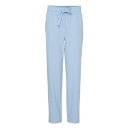 oxmo Damen Stoffhose "Stoffhose OXDania", blau, Gr. 40, Obermaterial: 64% Polyester PES. 32% Viskose CV. 4% Elasthan EL., Hosen