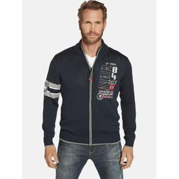 Jan Vanderstorm Herren Strickjacke "Strickjacke ROLUF", blau, Gr. XL, Obermaterial: 55% Polyacryl PAN. 45% Baumwolle CO., Strickjacken