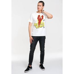 logoshirt Herren T-Shirt "Human Torch - Marvel", wei&szlig;, Gr. M, bedruckt, 100% Baumwolle, Shirts, mit coolem Print