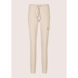 Madeleine Mode MADELEINE Damen Jerseyhose "Hose Cargo-Jerseyhose mit Kordelzug", weiß, Gr. 44, Obermaterial: 60% Viskose CV. 35% Polyamid PA. 5% Elasthan EL., Hosen
