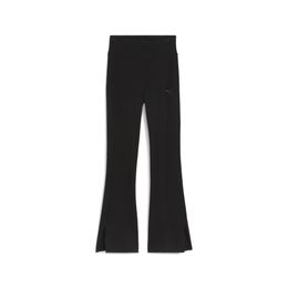 Puma Damen Leggings "HER Ausgestellte High-Waist-Leggings Damen", schwarz, Gr. XS, unifarben, 95% Baumwolle, 5% Elasthan, Hosen