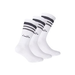 Diadora Herren Kurzsocken "Socken 3er Pack", Gr. 35, wei&szlig;, Obermaterial: 80% Baumwolle CO. 18% Polyester PES. 2% Elasthan EL., Socken