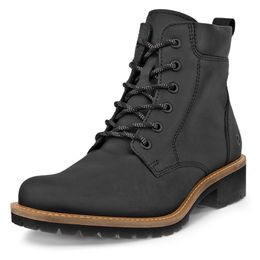 Ecco Damen Schn&uuml;rboots "ELAINA", Gr. 36, schwarz, Nubukleder, Schuhe, Schn&uuml;rstiefelette, Boots mit Profilsohle