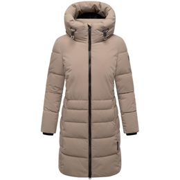 Navahoo Damen Steppmantel "Mondnebel XIV", beige, Gr. XL, Obermaterial: 100% Polyester; Innenfutter: 100% Polyester; Wattierung: 100% Polyester;