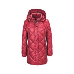 GOLDNER Damen Steppjacke "Longsteppjacke mit h&uuml;bschem Innenfutter", rot, Gr. 52, Obermaterial: 100% Polyester PES., Jacken
