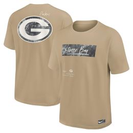 Nike Damen T-Shirt "Nike T-Shirt Green Bay Packers Nike Max 90", braun, Gr. L, 100% Baumwolle, Shirts
