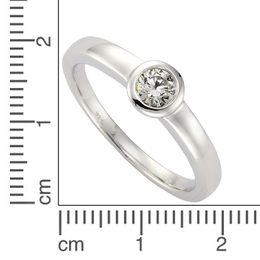 ZEEme Damen Fingerring "Silber 925 rhodiniert mit Zirkonia wei&szlig;", 052 (16,6), Silber 925 (Sterlingsilber), wei&szlig;, Silber 925 (Sterlingsilber),