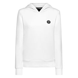 Plein Sport M&auml;dchen Sweatshirt "Hoodie", wei&szlig;, Gr. XS, Obermaterial: 88% Baumwolle, 12% Polyester, Sweatshirts