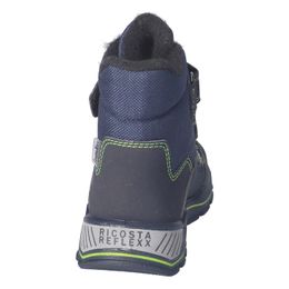Ricosta Damen Winterstiefel "Gabris WMS: normal", Gr. 25navy, gelb, Lederimitat, Textil, Schuhe, Snowboots mit Sympatex, Gr&ouml;&szlig;enschablone zum Download