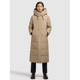 Khujo Damen Steppmantel "SOULANI3", beige, Gr. XXL, unifarben, Web, 100% Polyester, Mäntel