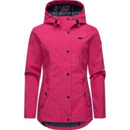 Ragwear Damen Softshelljacke "Margge Shell", pink, Gr. M, Obermaterial: 100% Polyester; Innenfutter: 100% Polyester, Jacken, wasserdichte Damen