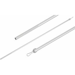 Schleuderstab GOOD LIFE, L:75cm &Oslash;:1cm, silber, Schleuderst&auml;be, "Prim", f&uuml;r Vorh&auml;nge