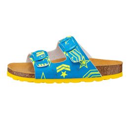Lico M&auml;dchen Pantolette "Pantolette Bioline Top", Gr. 35, blau, Synthetik, Schuhe