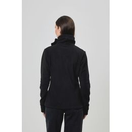 Bench. Damen Fleecejacke "FINISH", schwarz, Gr. 42, unifarben, Fleece, Obermaterial: 100% Polyester, Jacken, mit Logodruck