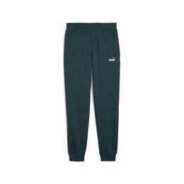 Puma Damen Sporthose "Essentials 2 Colour No.1 Logo Jogginghose Herren"gr&uuml;n terrain, Gr. M, Obermaterial: 68% Baumwolle, 32% Polyester; Rippe: 3%