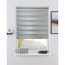 Doppelrollo Bruno Banani, B:60cm H:150cm, grau, Polyester, Rollos, "LEVIN", NEUHEIT