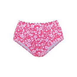 Vivance Damen Bikini-Hose "Leni", wei&szlig;, Gr. 38, bedruckt, floral, Microfaser, Badehosen, mit gelaserter Wellenkante