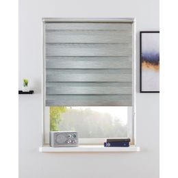 Doppelrollo Bruno Banani, B:100cm H:150cm, grau, Polyester, Rollos, "LEVIN", NEUHEIT