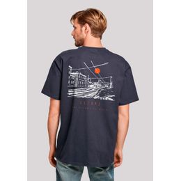 F4NT4STIC Damen T-Shirt "Oversize Escape Discover the World Town", blau, Gr. XS, Obermaterial: 100% Baumwolle, Shirts, Premium Qualit&auml;t, ESCAPE