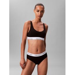 Damen Bralette-BH "LIGHTLY LINED BRALETTE", Calvin Klein Underwear, Gr. XL, schwarz, Web, Obermaterial: 53% Baumwolle, 35% Modal, 12% Elasthan,