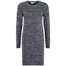 oxmo Damen Strickkleid "Strickkleid OXDanielle", blau, Gr. L, Obermaterial: 50% Baumwolle CO. 50% Polyacryl PAN., Kleider