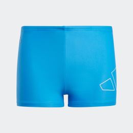 Kinder Badehose "BB BOXER", blau, Gr. 128, adidas Performance, Obermaterial: 78% Polyamid, 22% Elasthan, Badehosen
