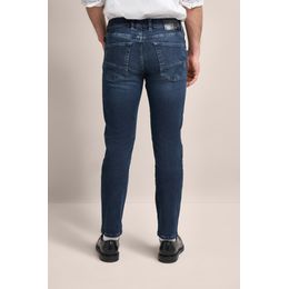 Bugatti Herren 5-Pocket-Jeans "Basic Essentials", blau, Gr. 35, 92% Baumwolle, 6% Polyester, 2% Elasthan, Jeans, Flexcity-Stretch