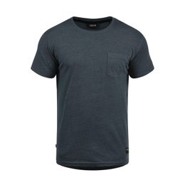 !Solid SOLID Herren Rundhalsshirt "Rundhalsshirt SDBob", blau, Gr. M, Obermaterial: 60% Baumwolle CO. 40% Polyester PES., Shirts