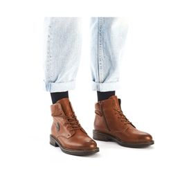 Rieker Damen Schn&uuml;rstiefelette "Rieker Stiefelette Lederimitat", Gr. 36, braun, Lederimitat, Schuhe