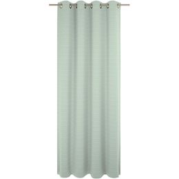 Vorhang WIRTH, B:132cm H:255cm, gr&uuml;n, Jacquard, Baumwolle, Polyester, Wohnzimmer, Gardinen, "Berwick"