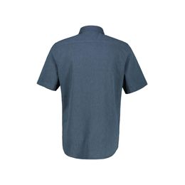 Lerros Herren Kurzarmhemd "Lerros Halbarmhemd in Gro&szlig;en Gr&ouml;&szlig;en", blau, Gr. 4XL, 80% Baumwolle, 20% Leinen, Hemden