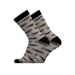 UphillSport Damen Socken "CROCODILE 2er Pack", Gr. 35, grau, 58% Wolle, 40% Polyamid, 2% Elasthan, mehrfarbig, Socken, in atmungsaktiver Qualität