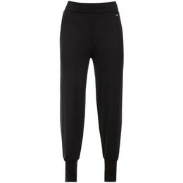TRIGEMA Damen Haremshose "TRIGEMA Lange Wellnesshose", schwarz, Gr. XL, 94% Viskose, 6% Elasthan, Hosen
