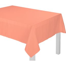 Tischdecke Adam, B:130cm L:190cm, orange, Bio-Baumwolle, Tischdecken, "Uni Collection", aus 100% Bio-Baumwolle