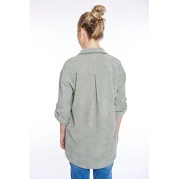 Haily's HAILY&rsquo;S Damen Longbluse "LS P BL Ro44bina"lkhaki, Gr. S, unifarben, Cord, Obermaterial: 100% Polyacryl, Blusen