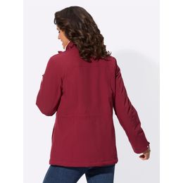 Casual Looks Damen Softshelljacke, rot, Gr. 18, unifarben, 94% Polyester, 6% Elasthan, Teddyfleece:100% Polyester, Wattierung:100% Polyester,