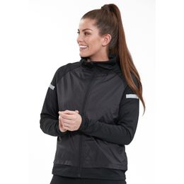 Endurance Damen Laufjacke "Lasdy", schwarz, Gr. 42, unifarben, 88% Polyester, 12% Elasthan, Jacken, aus winddichtem Material