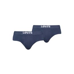 Levi's LEVI'S Herren Slip "Slip 2er Pack", Gr. XL, blau, Obermaterial: 95% Baumwolle CO. 5% Elasthan EL., Unterhosen