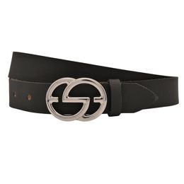 AnnaMatoni Damen Lederg&uuml;rtel "AnnaMatoni Lederg&uuml;rtel Eno Lederg&uuml;rtel Eno", schwarz, Gr. 115, 100% Leder, G&uuml;rtel