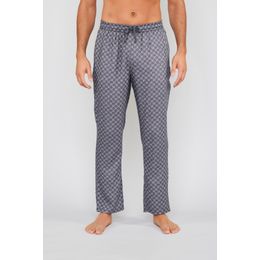 JOOP! JOOP Herren Pyjamahose "Relax", Gr. M, grau, Flanell, Obermaterial: 50% Baumwolle, 50% Viskose, Hosen, Baumwoll-Viskose-Mix, Cornflower-Design,