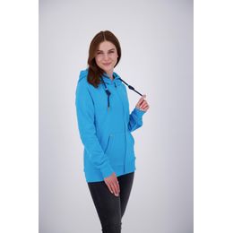 DEPROC Active Damen Kapuzensweatshirt "LAC DANA WOMEN", blau, Gr. 42, 60% Baumwolle; 40% Polyester, Sweatshirts, in l&auml;ssigem Oversized-Schnitt