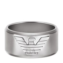 Emporio Armani Damen Fingerring "Schmuck Geschenk Edelstahl Ring", 20, Edelstahl, 11mm, silber, Edelstahl, Fingerringe