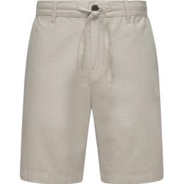 Ragwear Herren Shorts "Harling", wei&szlig;, Gr. 31, Material: 65% Baumwolle, 35% Leinen, Hosen, kurze Herren Hose mit Bindeband