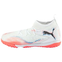 Puma Kinder Fu&szlig;ballschuh "FUTURE 8 MATCH TT + MID JR", Gr. 35,5Puma wei&szlig;, Puma schwarz, glowing rot, Synthetik, Schuhe, f&uuml;r synthetische Hartpl&auml;tze
