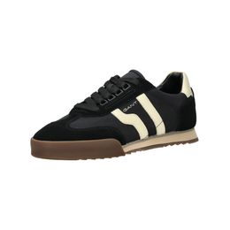 Gant Herren Sneaker "Gant Sneaker Lederimitat/Textil", Gr. 43, schwarz, Lederimitat, Textil, Schuhe