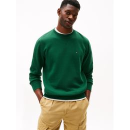 Tommy Hilfiger Herren Sweatshirt "ESS SEASONAL FLEECE CREWNECK mit Rundhals und Stickerei", gr&uuml;n, Gr. XXXL, Sweatware, Obermaterial: 60% Baumwolle,