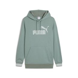 Puma Herren Kapuzensweatshirt "UNITED HOODIE TR", gr&uuml;n, Gr. XL, bedruckt, Sweatware, Obermaterial: 68% Baumwolle, 32% Polyester, Sweatshirts, mit