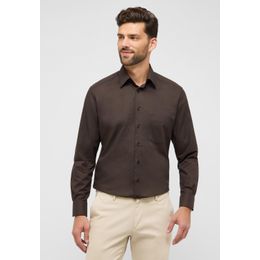 Eterna Herren Langarmhemd "MODERN FIT"dunkelbraun, Gr. 46, 100% Baumwolle, Hemden, NON IRON (b&uuml;gelfrei)